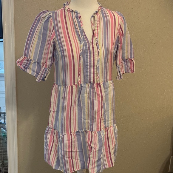 LOFT | Dresses | Loft Striped Dress Size Xsp | Poshmark